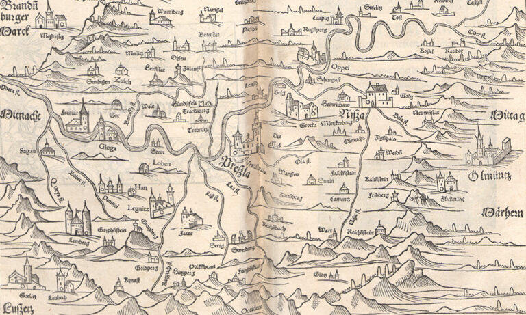 Najstarsza mapa Śląska z 1544 roku - e-DolnyŚląsk.info